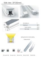 China 10×10mm LED Silicone Tube Waterproof IP68 For Led Strip Lighting for sale