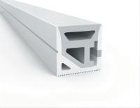 China Flexible Rubber Silicone Tubing For LED Lights Strips 20×20mm for sale