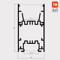 China Surface Mounted Suspended LED Profile , Extruded Aluminum U Channel For LED Strips for sale