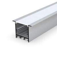 China Anodized Suspended LED Profile , Profile Light LED Strip Silver Surface 50 X 35mm for sale