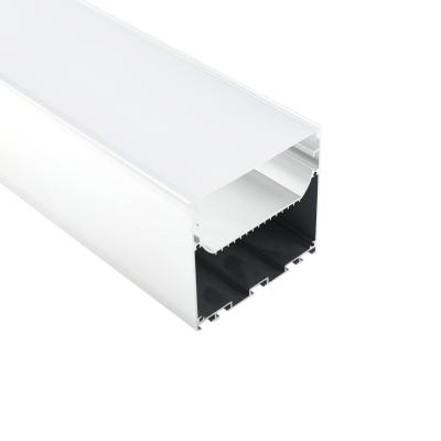 China 70×75mm Suspended LED Profile Channel Anodized Aluminium Alloy 6063 Material for sale