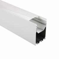 China Office Room Suspended LED Profile 50×75mm Multicolor With Welding Punching for sale