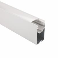 China Suspended Aluminium LED Strip Light Profile 40×75mm For Living Room for sale