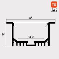 China Flexible Suspended LED Profile , OEM Aluminum Profile LED Strip Light Silver Color for sale