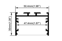 China Extrusion LED Lighting Aluminium Profile For Wardrobe Office for sale