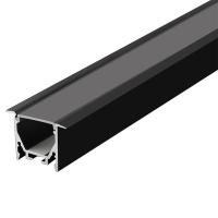 China Recessed Aluminium LED Strip Profile 25×25MM for Cupboard Office for sale