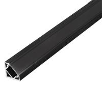 China Black Corner LED Strip Channel , LED Strip Corner Profile OEM ODM for sale
