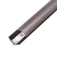 China Black Corner LED Strip Channel , LED Strip Corner Profile OEM ODM for sale