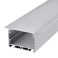 China 50x35mm LED Drywall Channel , Silver Aluminium Profile For LED Lighting Strip for sale