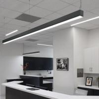 China Ip44 LED Modern Linear Suspension Lighting For Office Warehouse for sale