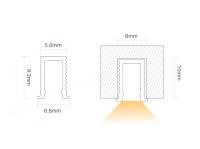 China Recessed LED Linear Lights 6000K 6500K Ip44 For Cabinet Shelves Ceiling for sale