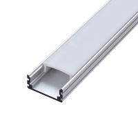 China White Surface Mounted LED Profile , U Shape LED Aluminum Channel 17.4mm X 8.5mm for sale