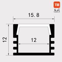 China Aluminium LED Strip Light Recessed Channel Anodized Painting Silver Color for sale