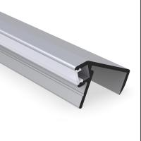 China Drywall Corner LED Profile , 45 Degree LED Strip Channel Black Silver Color for sale