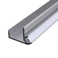 China Drywall Corner LED Profile , 45 Degree LED Strip Channel Black Silver Color for sale