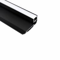 China Cinema Stair Nosing LED Profile 65mm×28mm With Anti Slip Rubber for sale