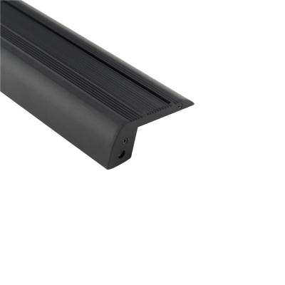 China Cinema Stair Nosing LED Profile 65mm×28mm With Anti Slip Rubber for sale