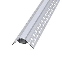 China Silver Color Plaster In LED Profile , Aluminum LED Extrusion Profiles For Wardrobe for sale