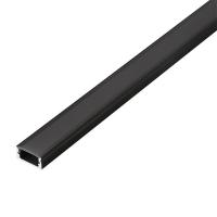 China Thin Black LED Strip Profile , Cinema LED Aluminum Channel With Cover OEM for sale