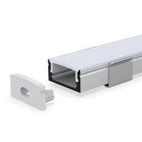 China 1m 2m 3m Surface Mounted LED Profile For Led Strips Silver Color for sale
