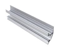 China Extruded Aluminum Black LED Strip Light Channel Surface Mounting OEM ODM for sale