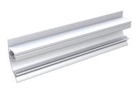 China Extruded Aluminum Black LED Strip Light Channel Surface Mounting OEM ODM for sale
