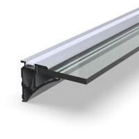 China Surface Mounted Plasterboard LED Profile , Silver Extruded Aluminum LED Channel for sale