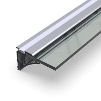 China Surface Mounted Plasterboard LED Profile , Silver Extruded Aluminum LED Channel for sale