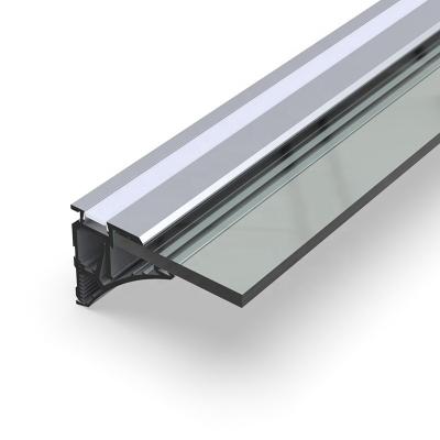 China Surface Mounted Plasterboard LED Profile , Silver Extruded Aluminum LED Channel for sale