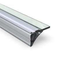 China Surface Mounted Plasterboard LED Profile , Silver Extruded Aluminum LED Channel for sale