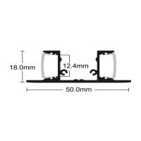China Anodizing LED Strip Light Aluminium Extrusion Extruded Silver black color for sale