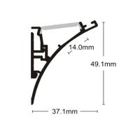 China Surface Mounted Plasterboard LED Profile , Anodized LED Extruded Aluminum Channel for sale