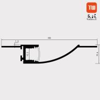 China U Shape Plasterboard LED Profile 6063 Aluminum Alloy Material for sale
