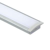 China Milky Anodized U Shape Aluminium Profile For Kitchen Light Recessed for sale