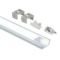 China Milky Anodized U Shape Aluminium Profile For Kitchen Light Recessed for sale