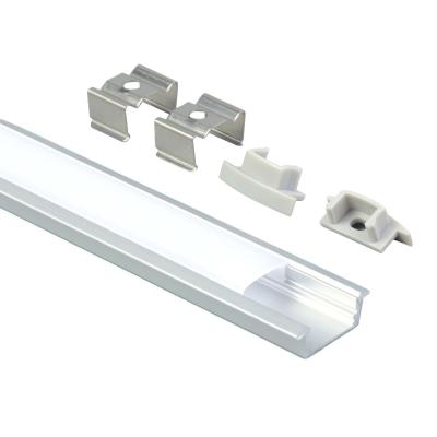 China Milky Anodized U Shape Aluminium Profile For Kitchen Light Recessed for sale