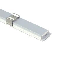 China Milky Anodized U Shape Aluminium Profile For Kitchen Light Recessed for sale