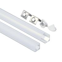 China Slim Custom Length Milky Diffuser Decoration Corner LED Channel For Cabinet Light for sale