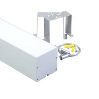 China Aluminum Suspended LED Profile 79*77mm Heat Sink Housing Silver for sale