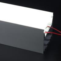 China Aluminum Suspended LED Profile 79*77mm Heat Sink Housing Silver for sale