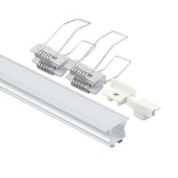 China 19mm Indoor Wall Led Profile Recessed Decorative Wardrobe Light Plaster for sale