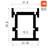 China 6063 Aluminum Alloy Led Strip Light Channel Heat Sink Surface Led Extrusion Profile for sale