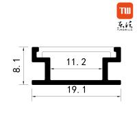 China Cabinet Led Strip Aluminium Extrusion Waterproof Anodized Or Powder Coated for sale