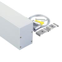 China Office Lighting Alu Anodized Suspended LED Profile PC Cover U Shape for sale