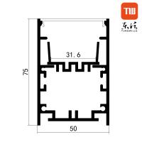 China Office Lighting Alu Anodized Suspended LED Profile PC Cover U Shape for sale