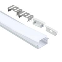 China 23X10mm Recessed LED Aluminum Profile For Extrusion Strip Light for sale