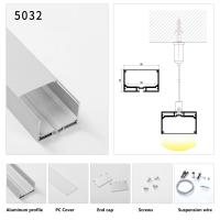 China Hanging Lighting Suspended Aluminum Led Profile U Shape Lighting Fixture for sale
