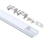 China Indoor Lighting Surface Aluminum Led Profile Milky White Diffuser for sale