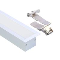 China Silver Aluminum Recessed Suspended Led Extrusion Profile U Shape for sale