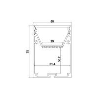 China Suspended Pendant Lighting Fixture LED Linear Profile For Office Light for sale